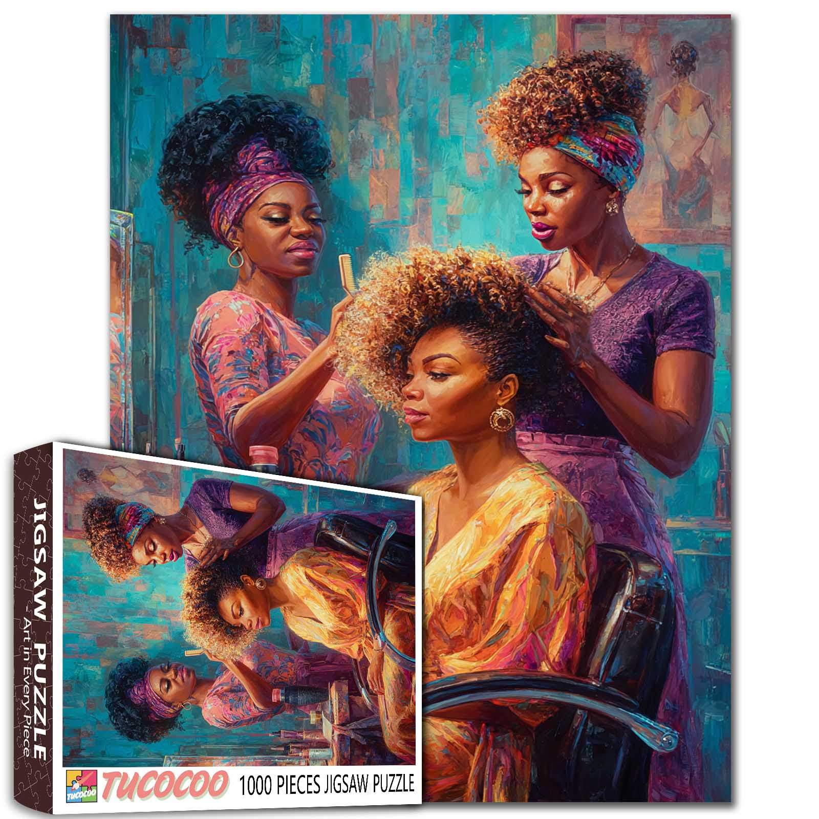 African American Women Hair Salon Jigsaw Puzzle – Tucocoo