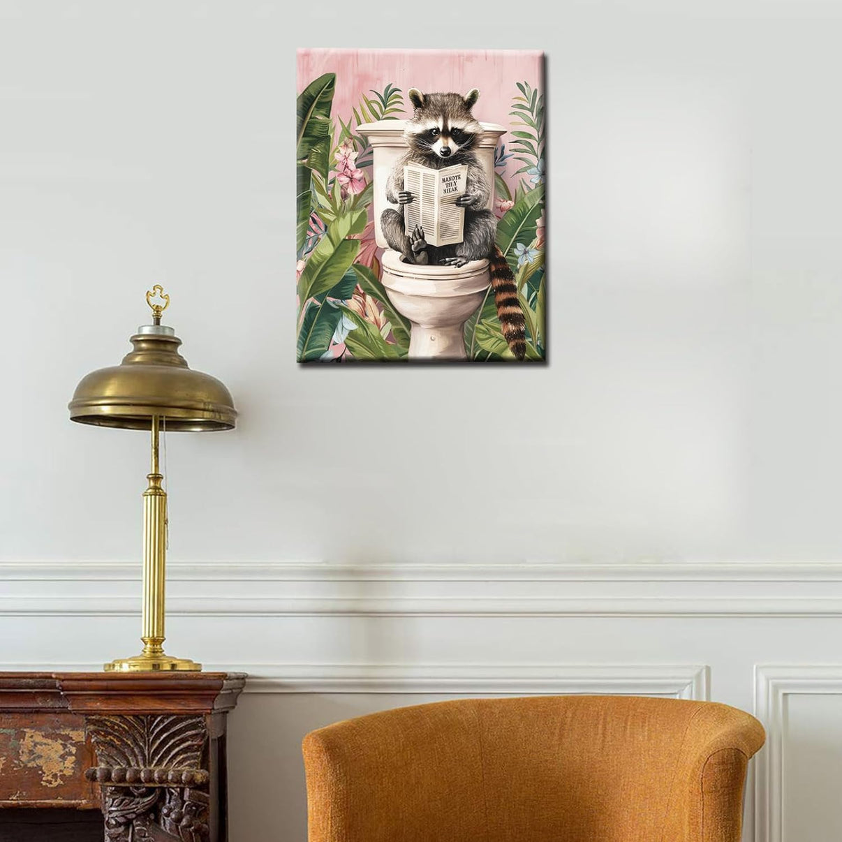 Racoon on the Toilet Paint by Numbers – Tucocoo