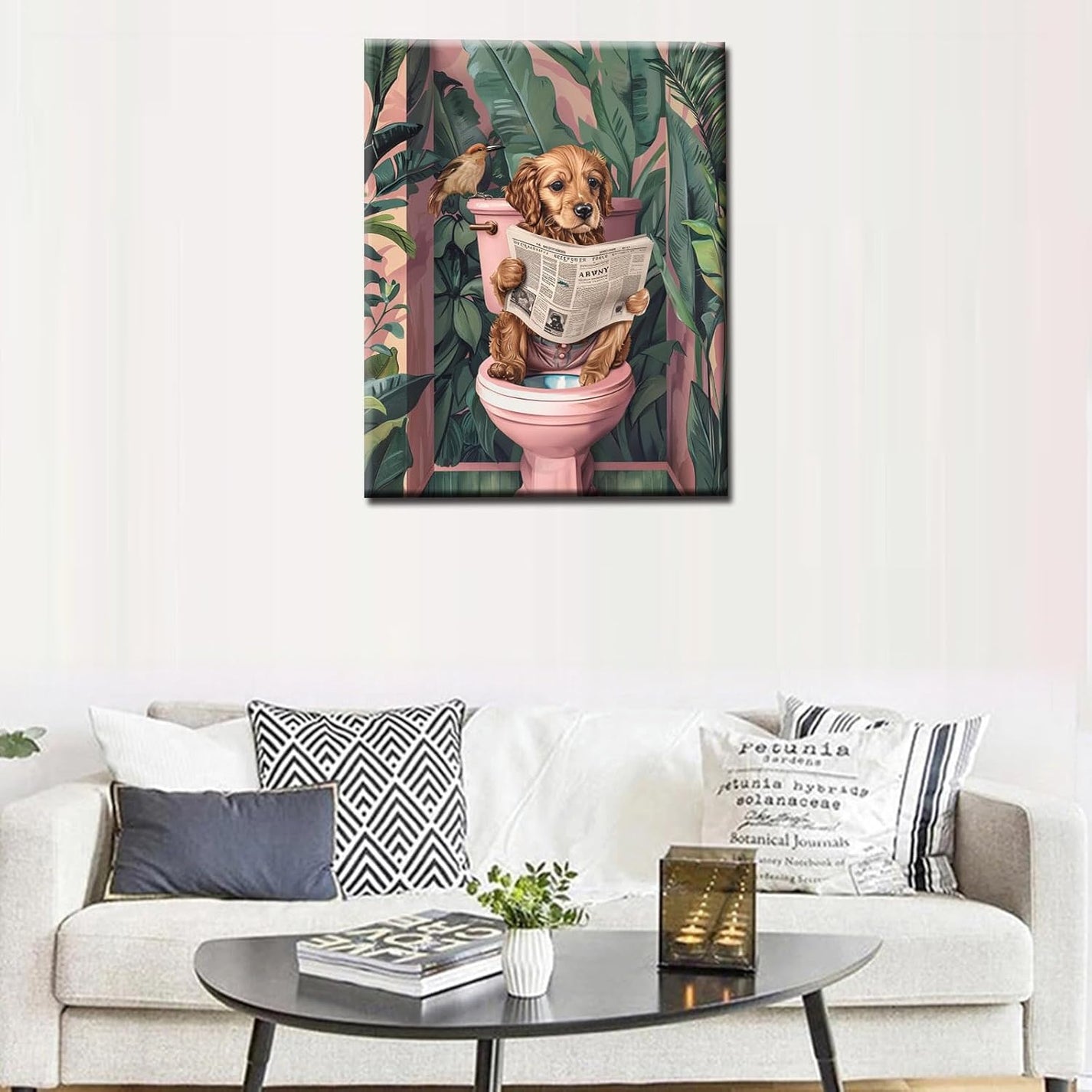Puppy on the Toilet Paint by Numbers – Tucocoo