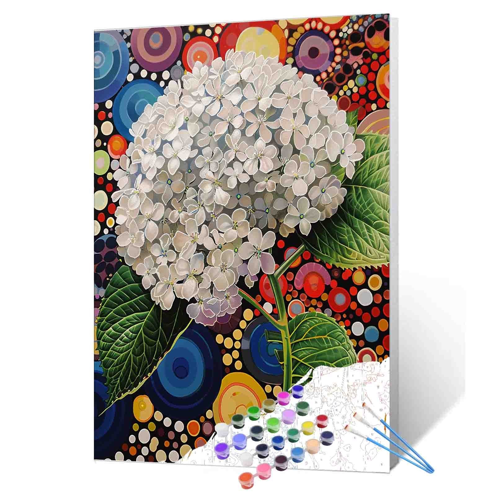 Blooming Hydrangea Elegance Paint by Numbers – Tucocoo