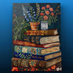 Decorative Books and Floral Arrangements Paint by Numbers – Tucocoo
