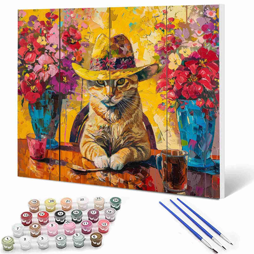 Detective Cat Paint by Numbers – Tucocoo