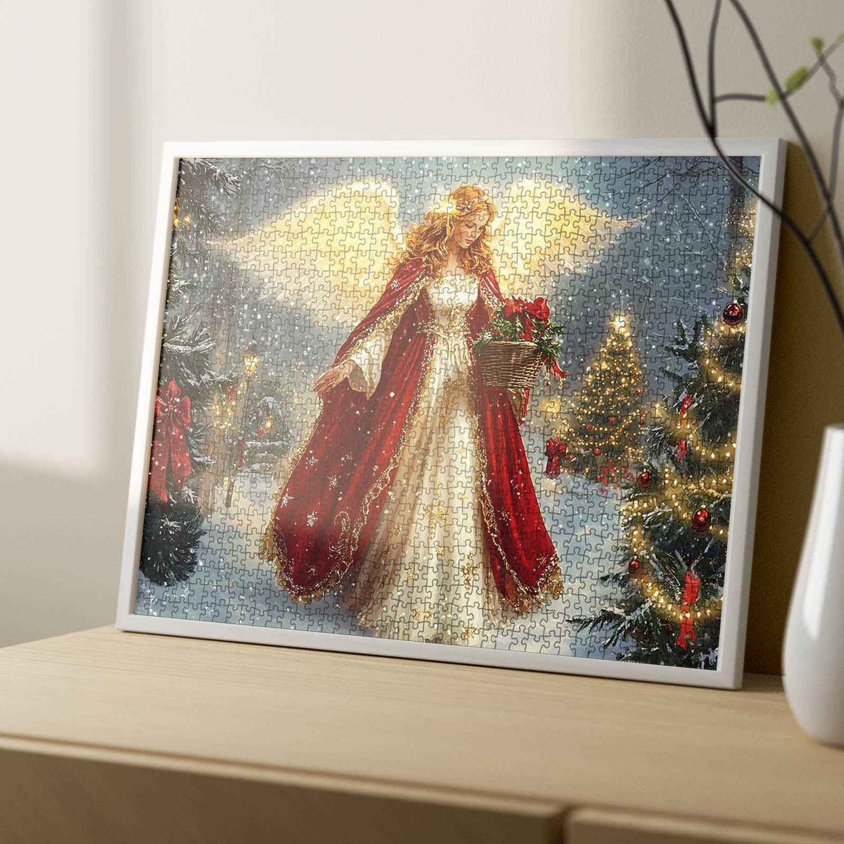 Christmas Angel Sparkling Wings Jigsaw Puzzles – Tucocoo