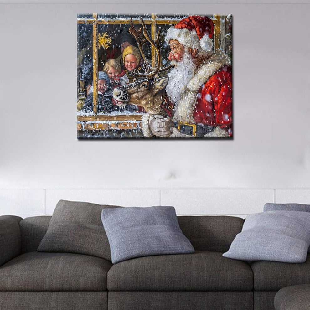 Santa Claus's Train of Gifts Paint by Numbers – Tucocoo