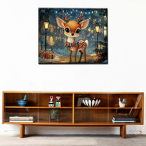 Christmas Towns Adorable Reindeer Paint by Numbers – Tucocoo