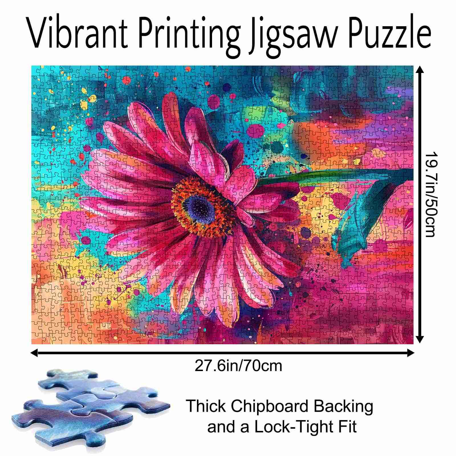 Colorful Blooming Daisy Jigsaw Puzzle – Tucocoo