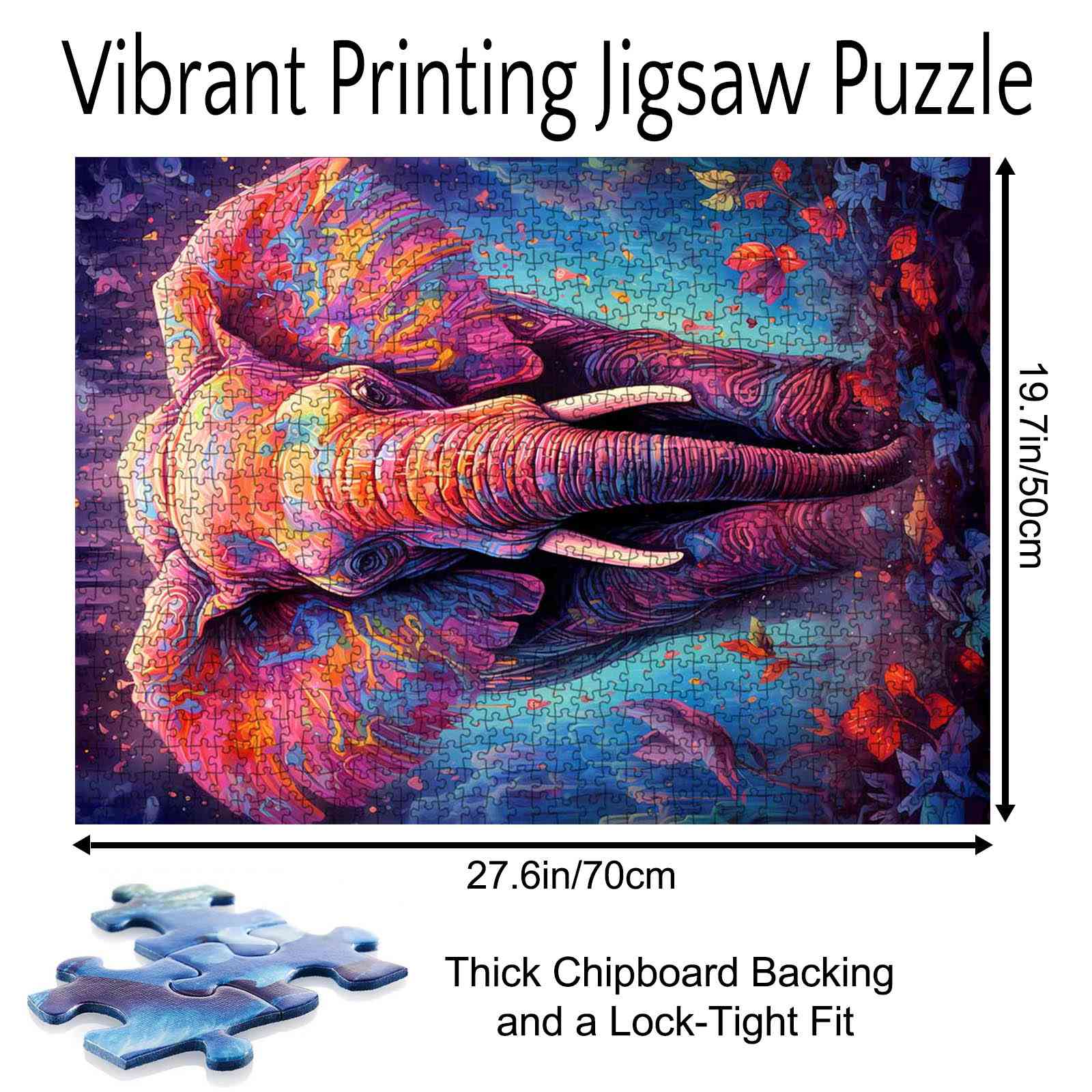 Colorful Elephant Jigsaw Puzzles – Tucocoo