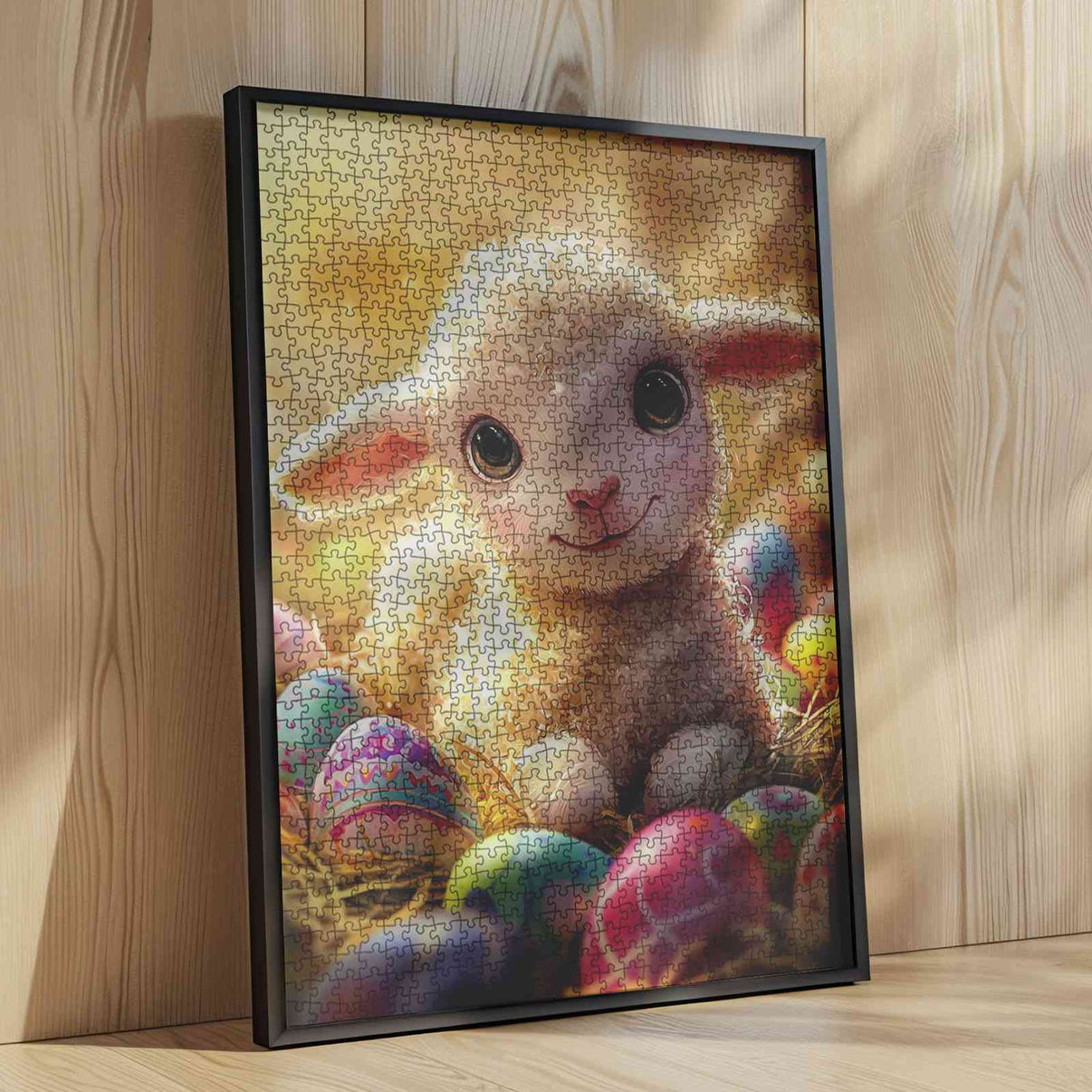 Easter Lamb and Colorful Eggs Jigsaw Puzzle – Tucocoo