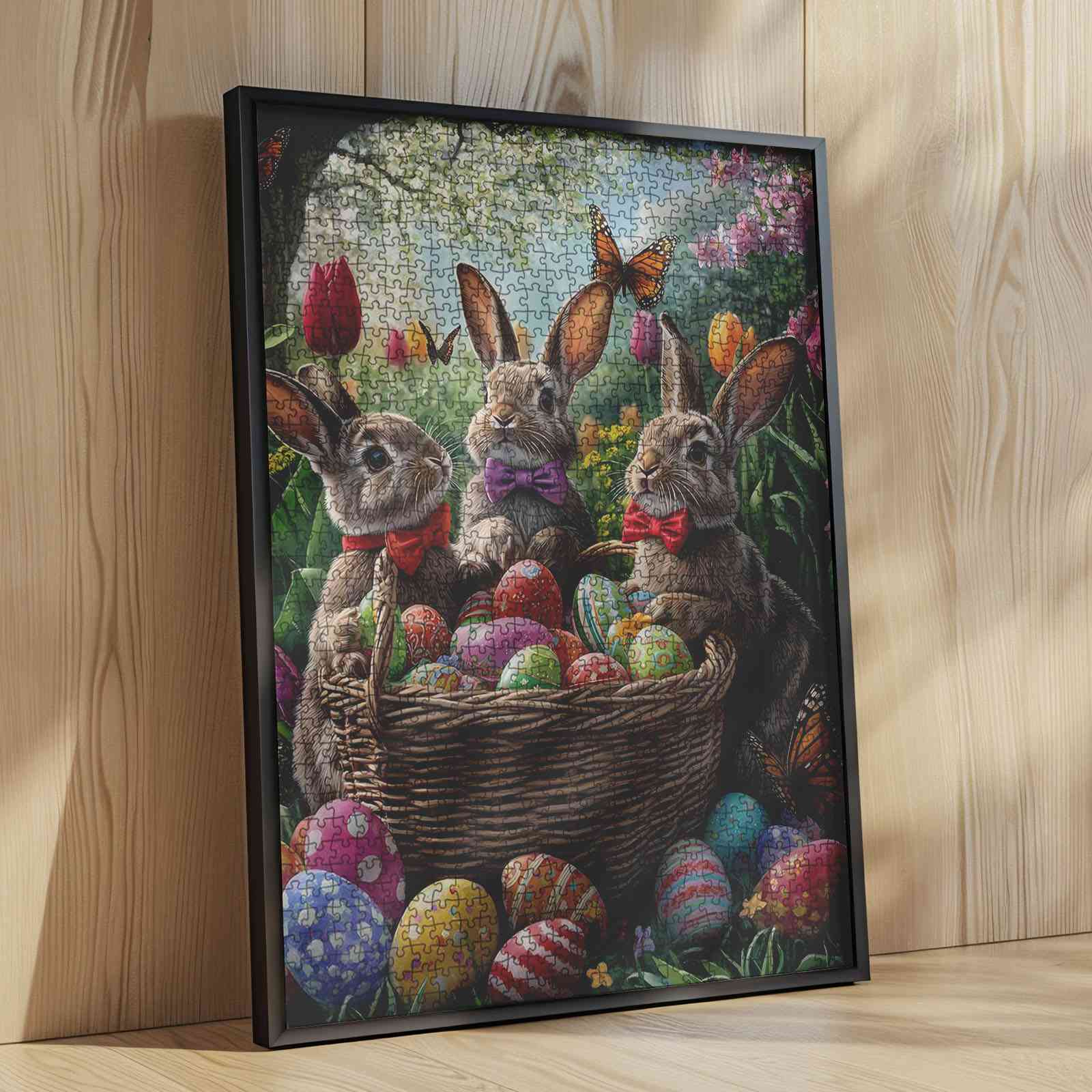 Easter Bunnies and Colorful Eggs Jigsaw Puzzle – Tucocoo