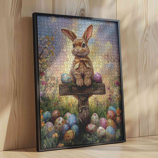 Easter Bunny with Colorful Eggs Jigsaw Puzzle – Tucocoo