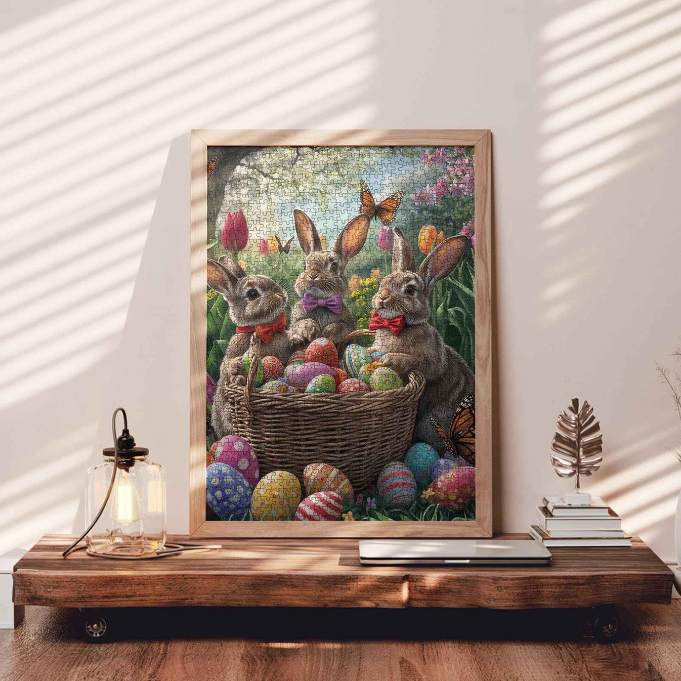Easter Bunnies and Colorful Eggs Jigsaw Puzzle – Tucocoo