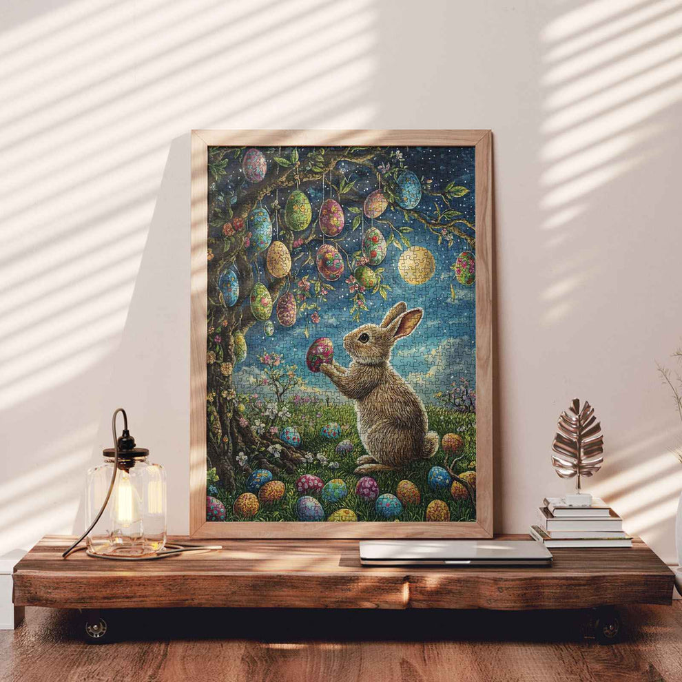 Easter Bunny and the Hanging Eggs Jigsaw Puzzle – Tucocoo