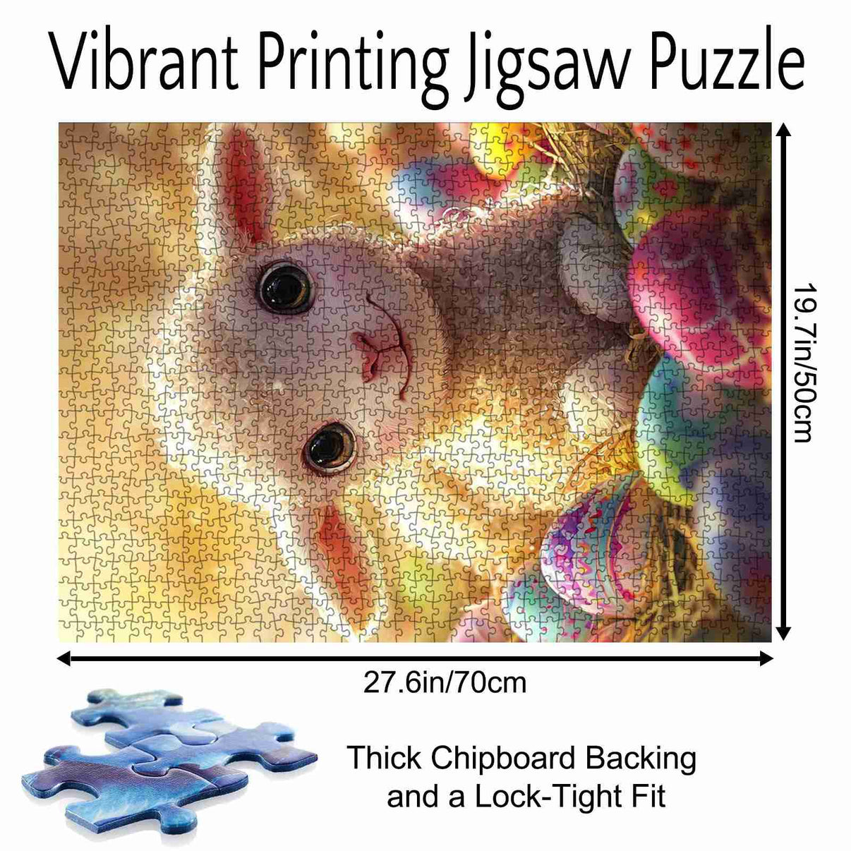Easter Lamb and Colorful Eggs Jigsaw Puzzle – Tucocoo