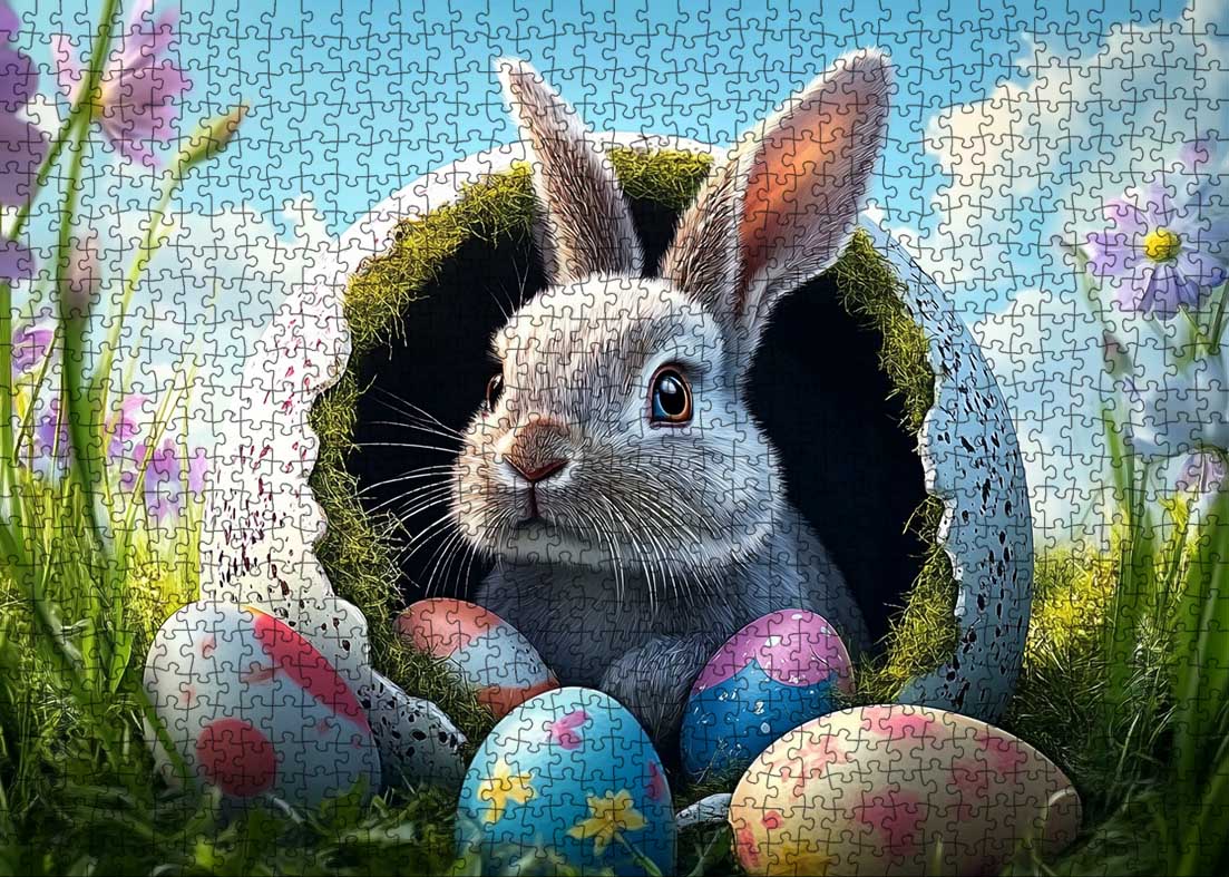 Easter Bunny Surprise Jigsaw Puzzle – Tucocoo