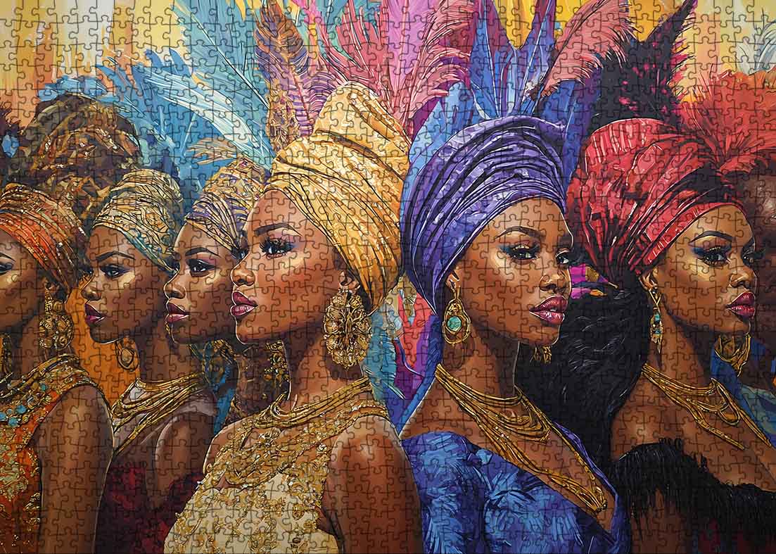 Elegant African Women Jigsaw Puzzle – Tucocoo