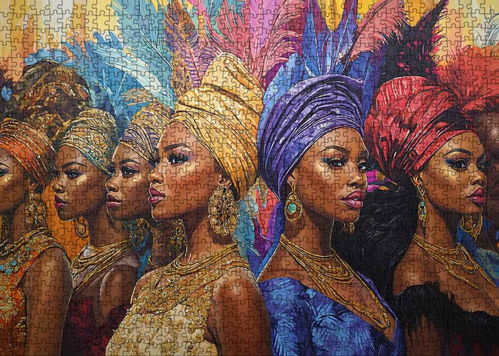 Elegant African Women Jigsaw Puzzle – Tucocoo