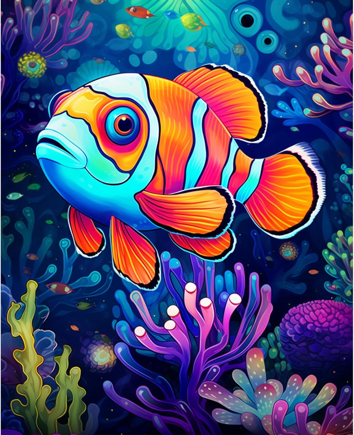 Fancy Clownfish Paint by Numbers – Tucocoo