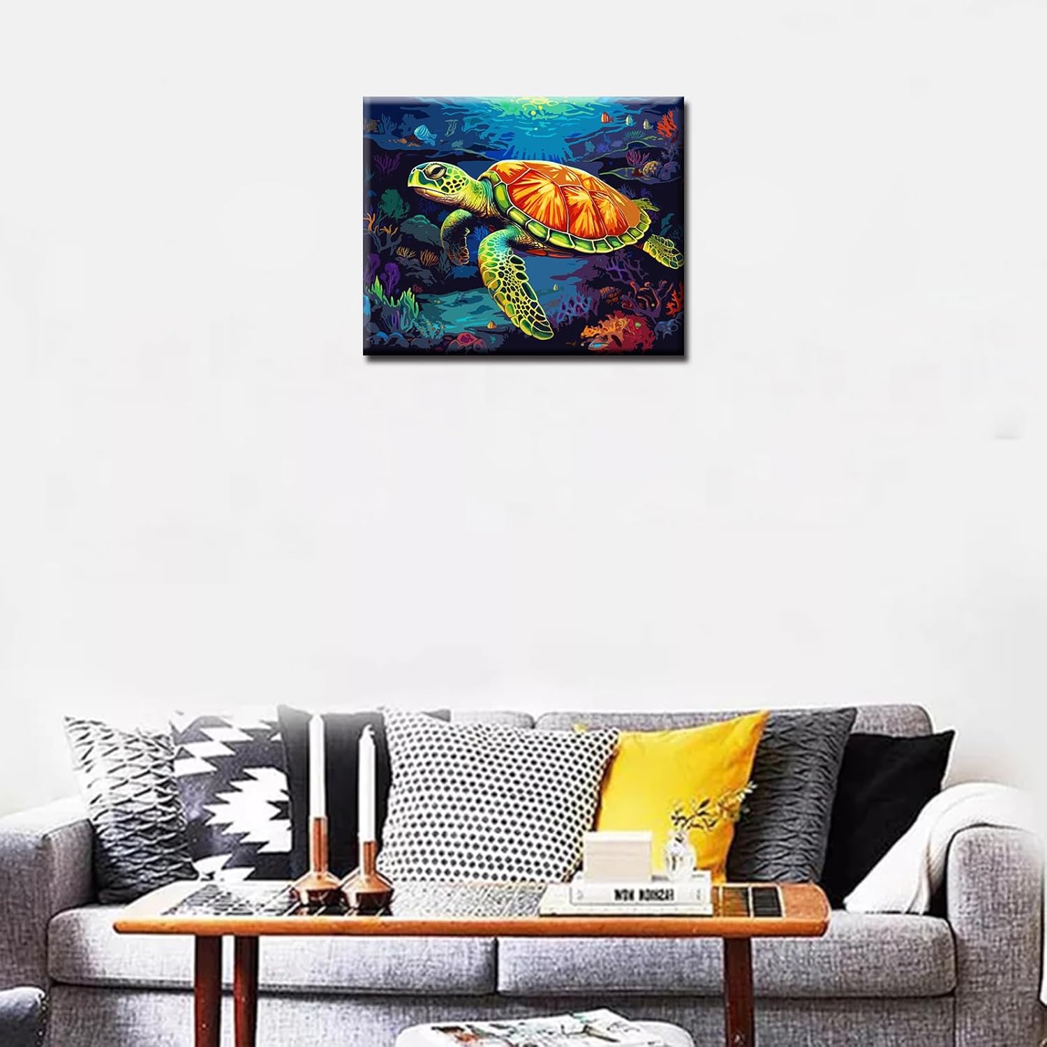 Fancy Sea Turtles Paint by Numbers – Tucocoo
