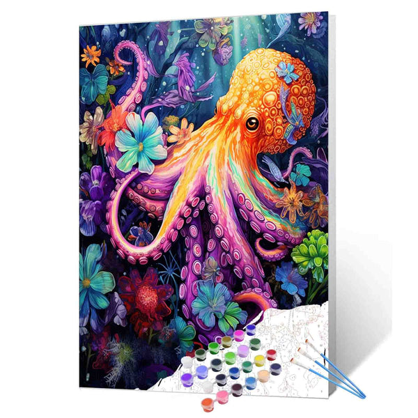 Fancy Octopus Paint by Numbers – Tucocoo