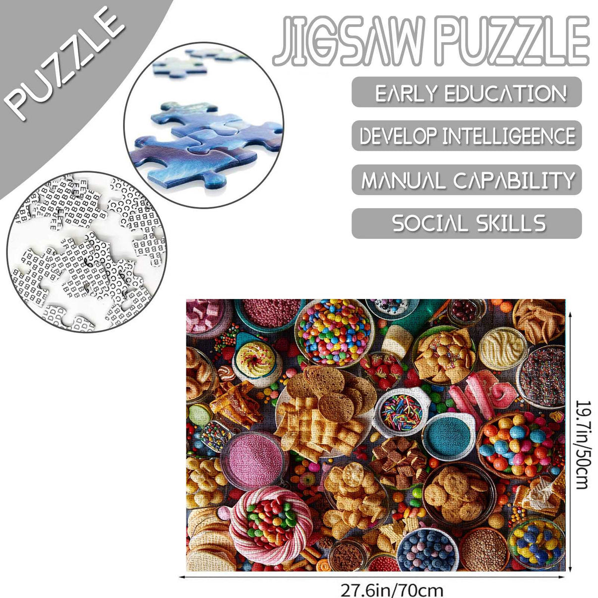 Colorful Candies and Treats Jigsaw Puzzles – Tucocoo