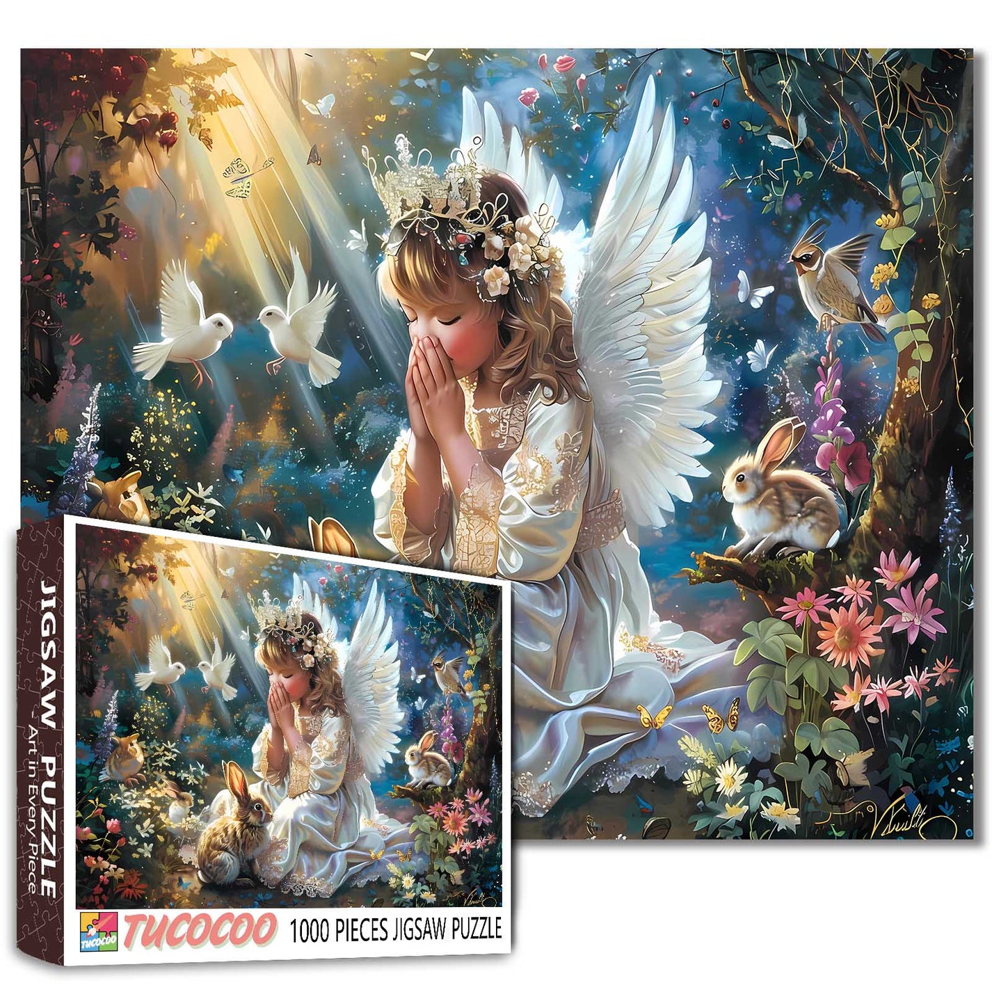 Forest Prayer Angel Jigsaw Puzzles – Tucocoo