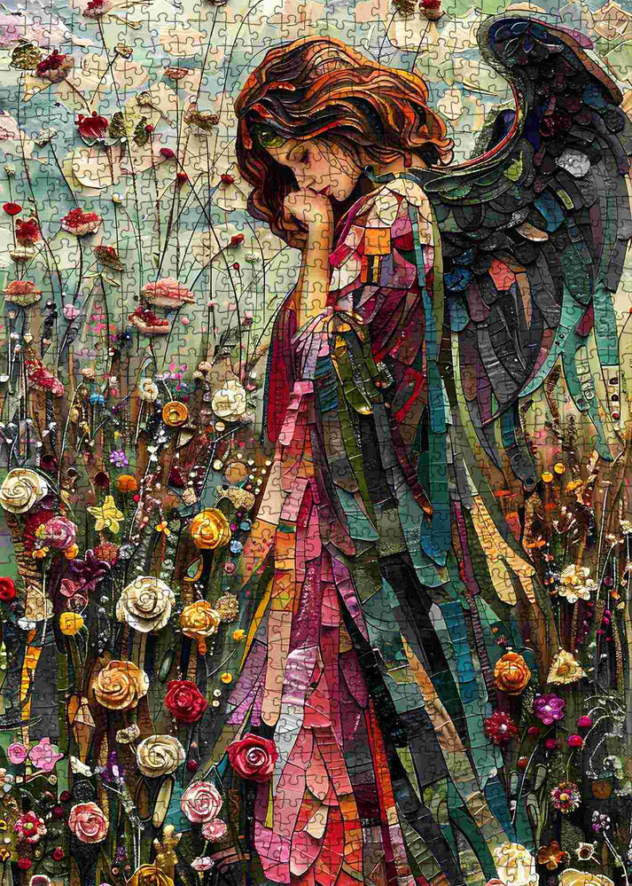 Graceful Angel Stained Glass Jigsaw Puzzle – Tucocoo