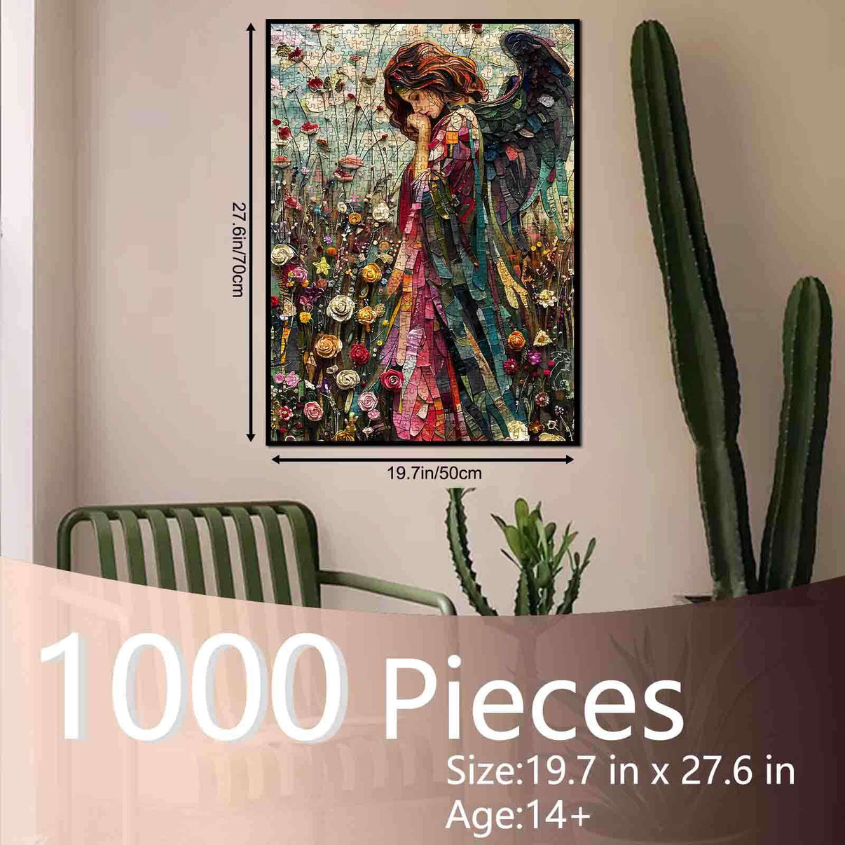 Graceful Angel Stained Glass Jigsaw Puzzle – Tucocoo