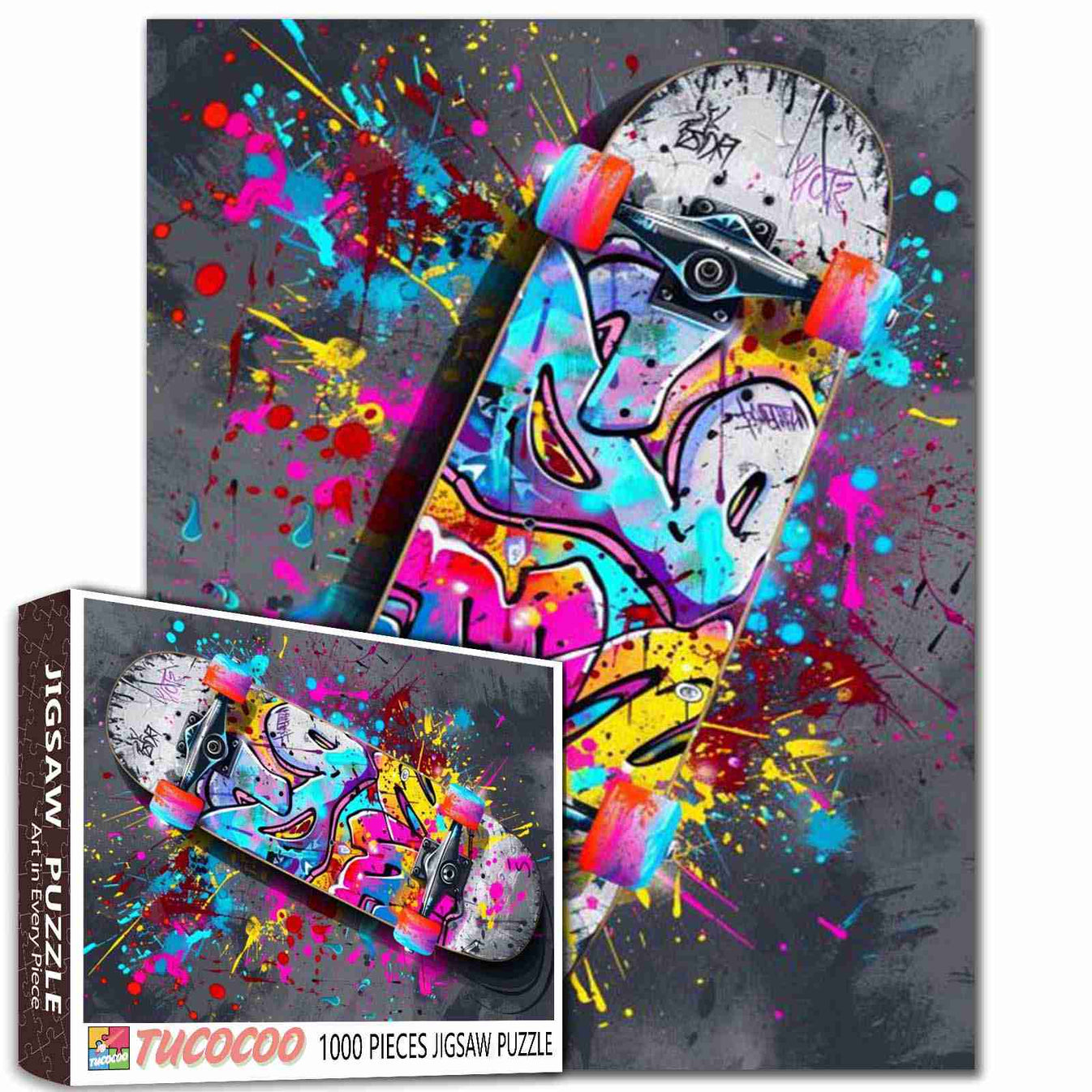 Graffiti Skateboard Jigsaw Puzzle – Tucocoo