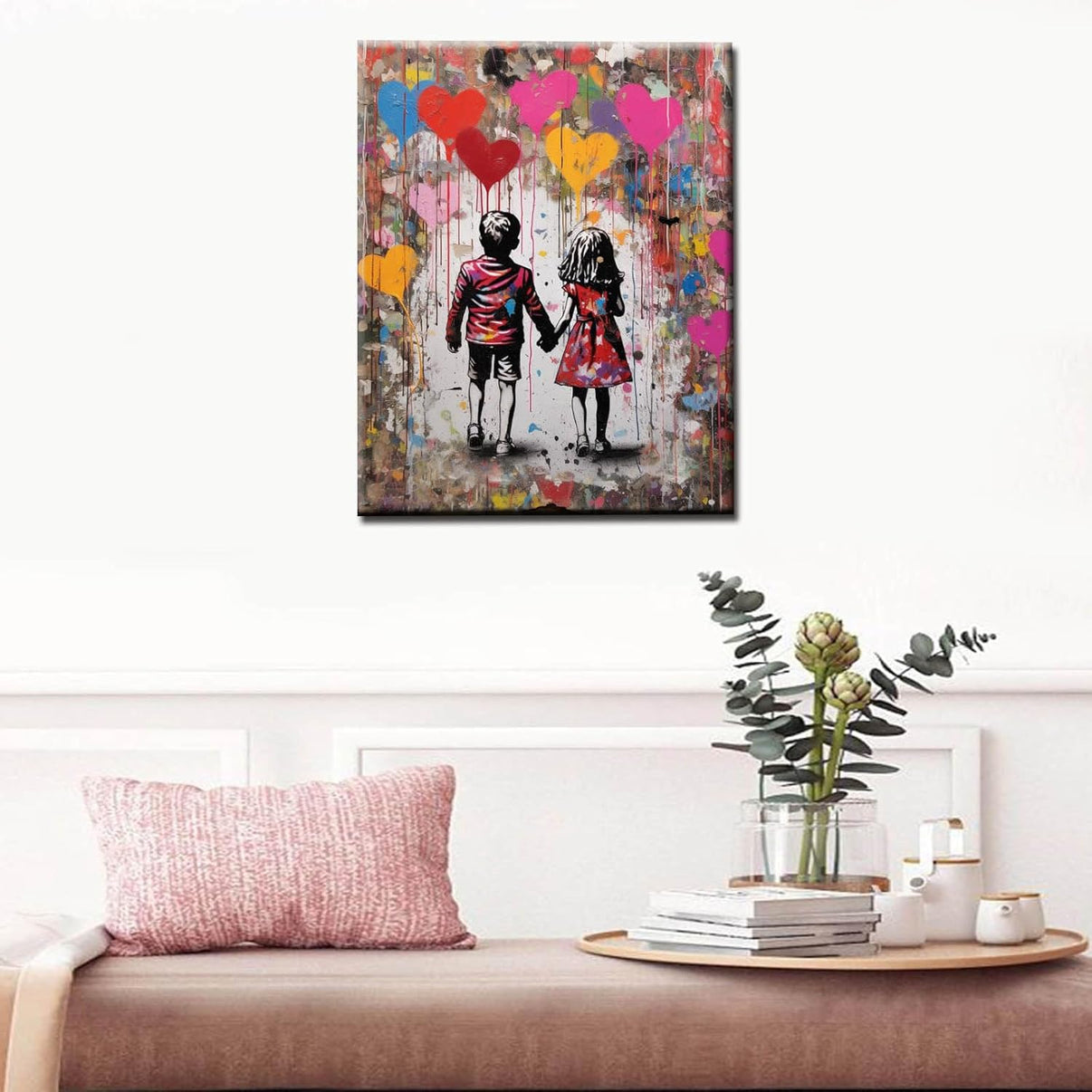 Graffiti Boy and Girl Walking Hand in Hand Paint by Numbers – Tucocoo