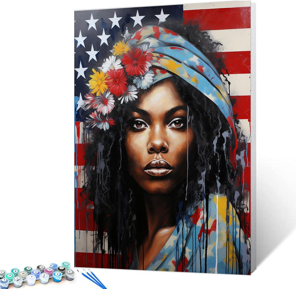 Graffiti America African Women Paint by Numbers – Tucocoo