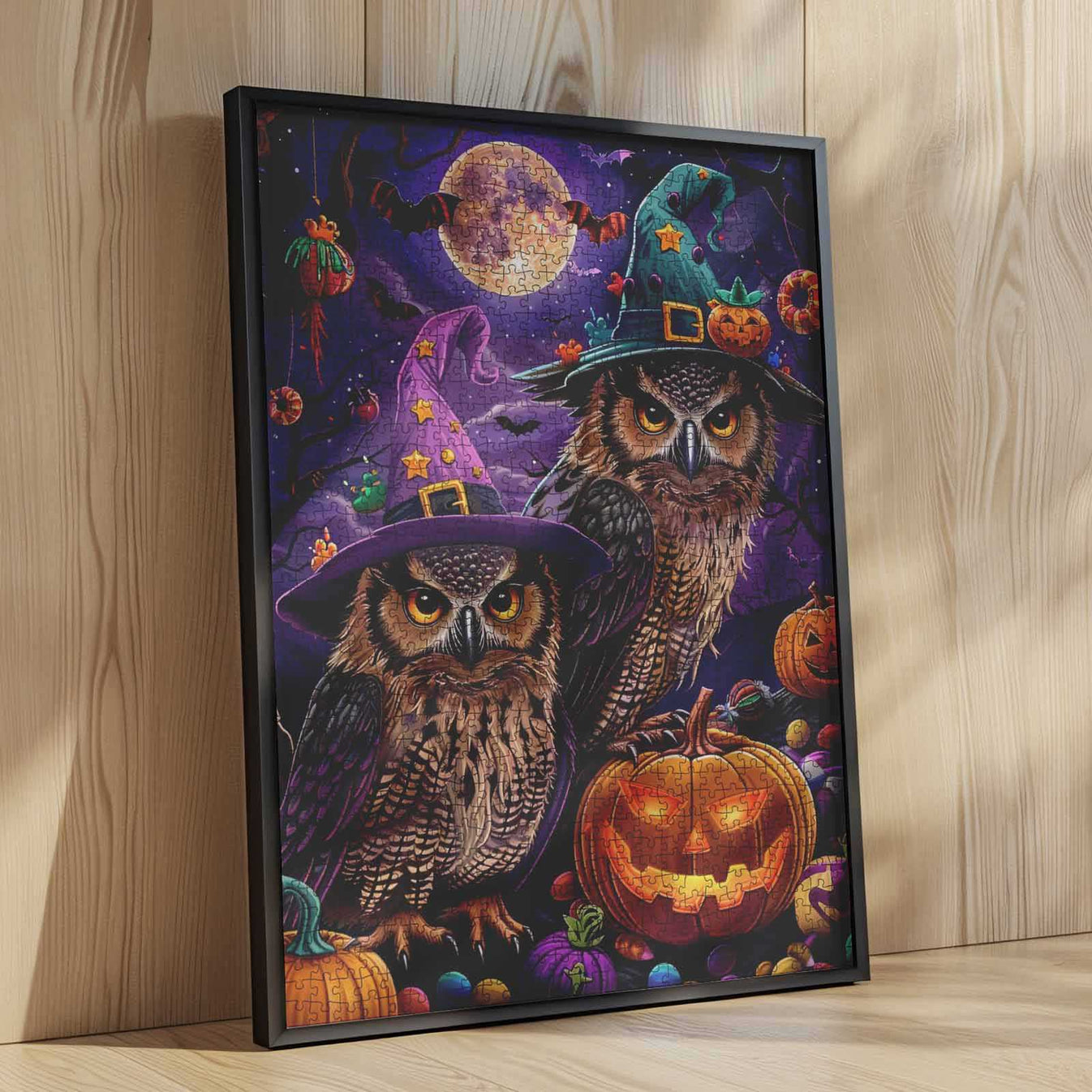 Halloween Witch Hat Owl Jigsaw Puzzles – Tucocoo