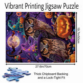 Halloween Witch Hat Owl Jigsaw Puzzles – Tucocoo