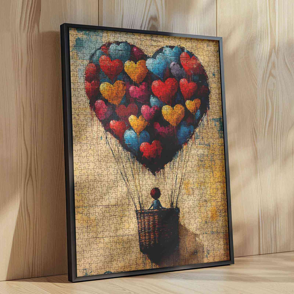 Heart-Shaped Balloons Hot Air Balloon Jigsaw Puzzle – Tucocoo