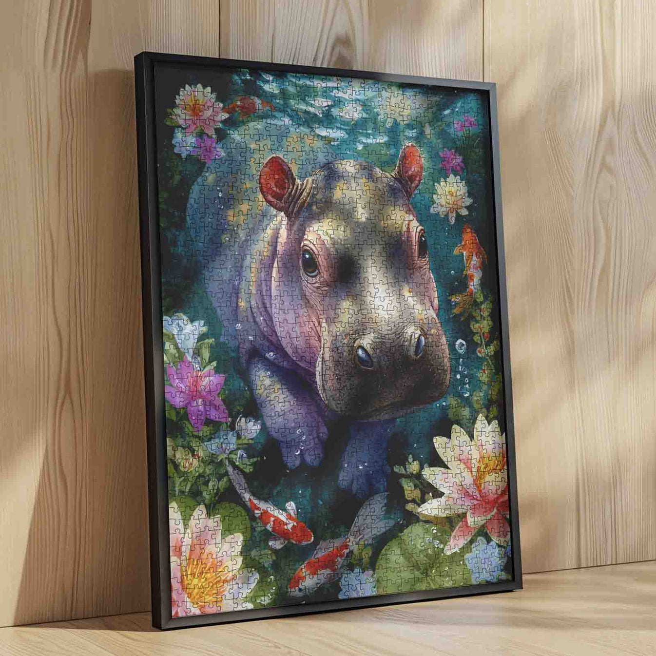 Hippo Pond Adventure Jigsaw Puzzle – Tucocoo