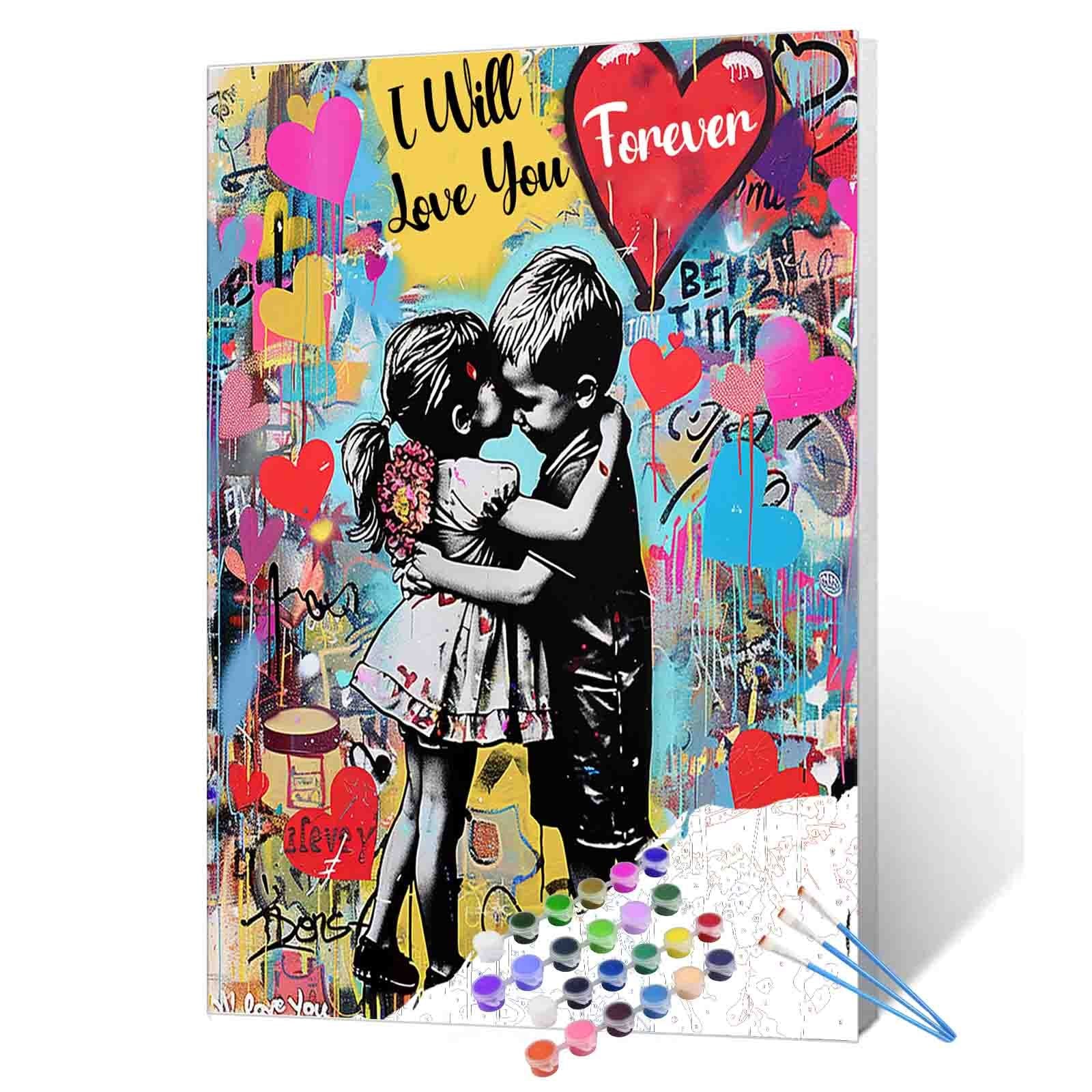 Innocent Embrace paint by numbers – Tucocoo