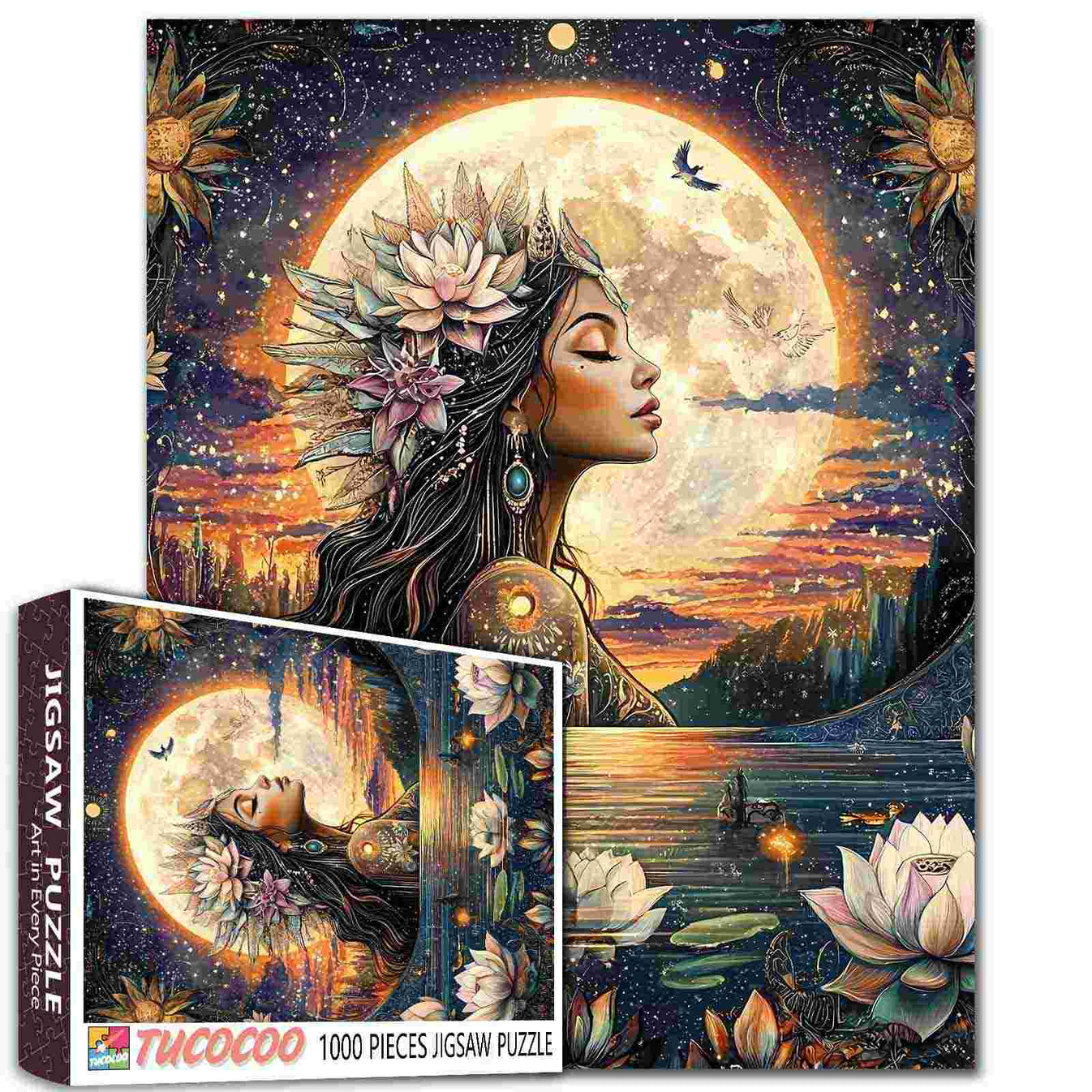 Lotus Goddess Jigsaw Puzzle – Tucocoo