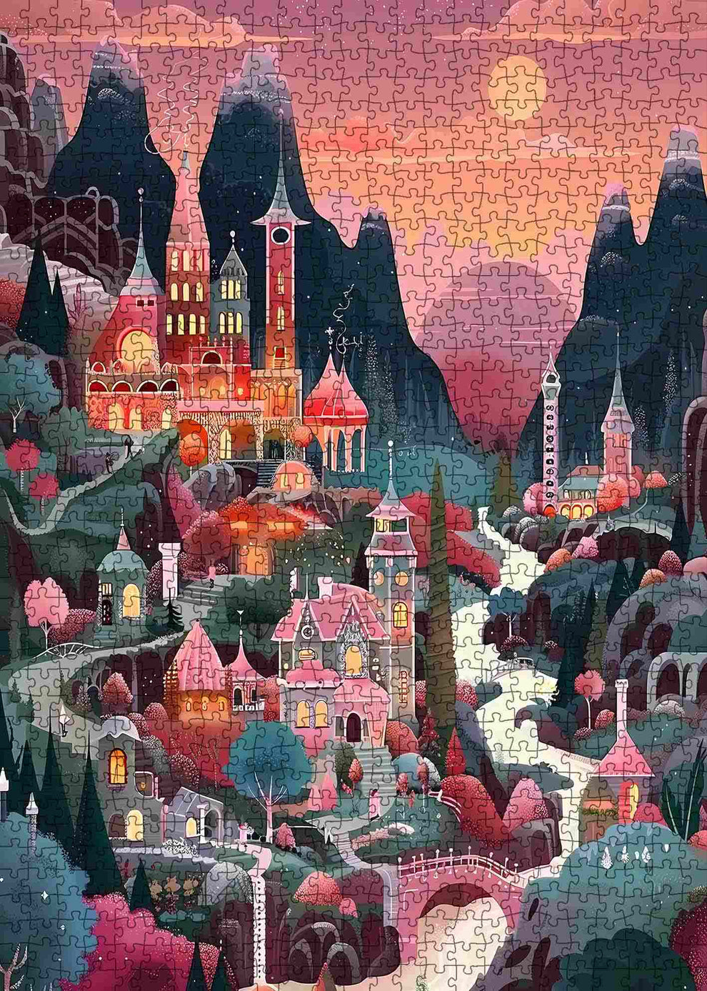 Magical Twilight Castle Jigsaw Puzzle – Tucocoo
