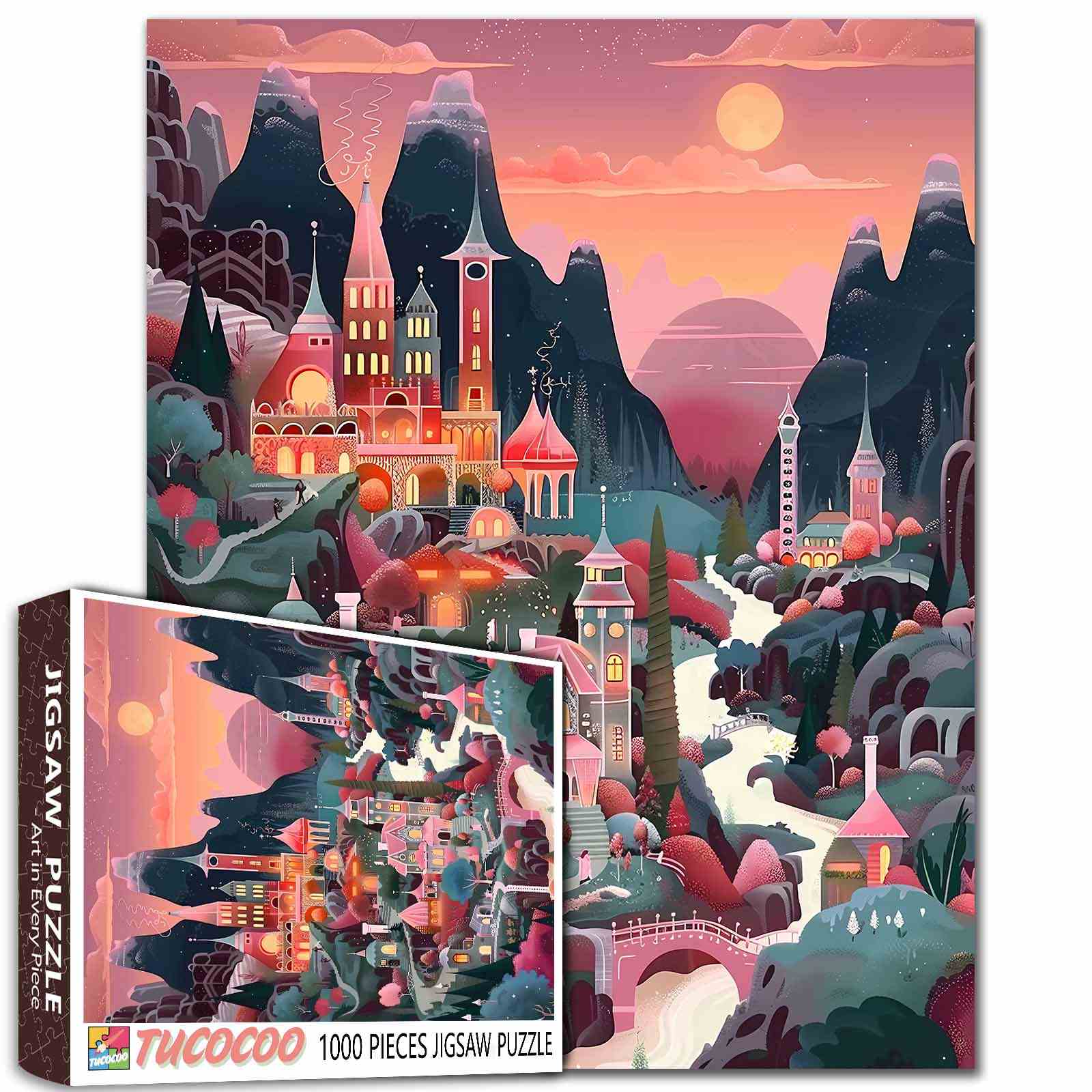 Magical Twilight Castle Jigsaw Puzzle – Tucocoo