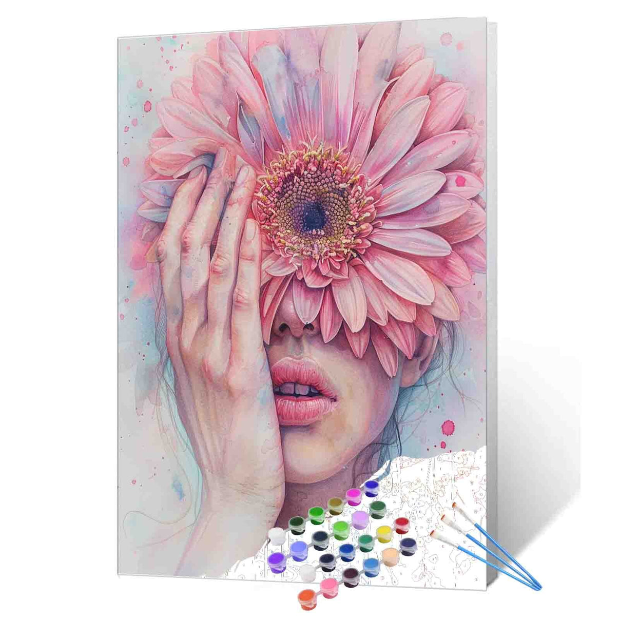 Pink Bloom Gaze Paint by Numbers – Tucocoo