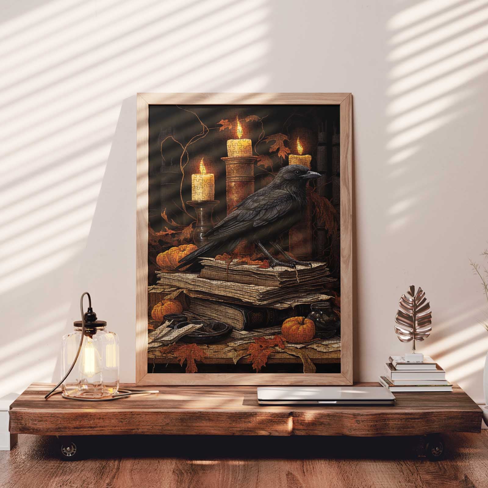 Raven and Candlelight Jigsaw Puzzle – Tucocoo