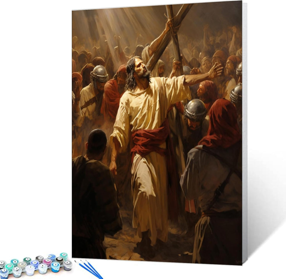Jesus on the Road to Calvary Paint by Numbers – Tucocoo