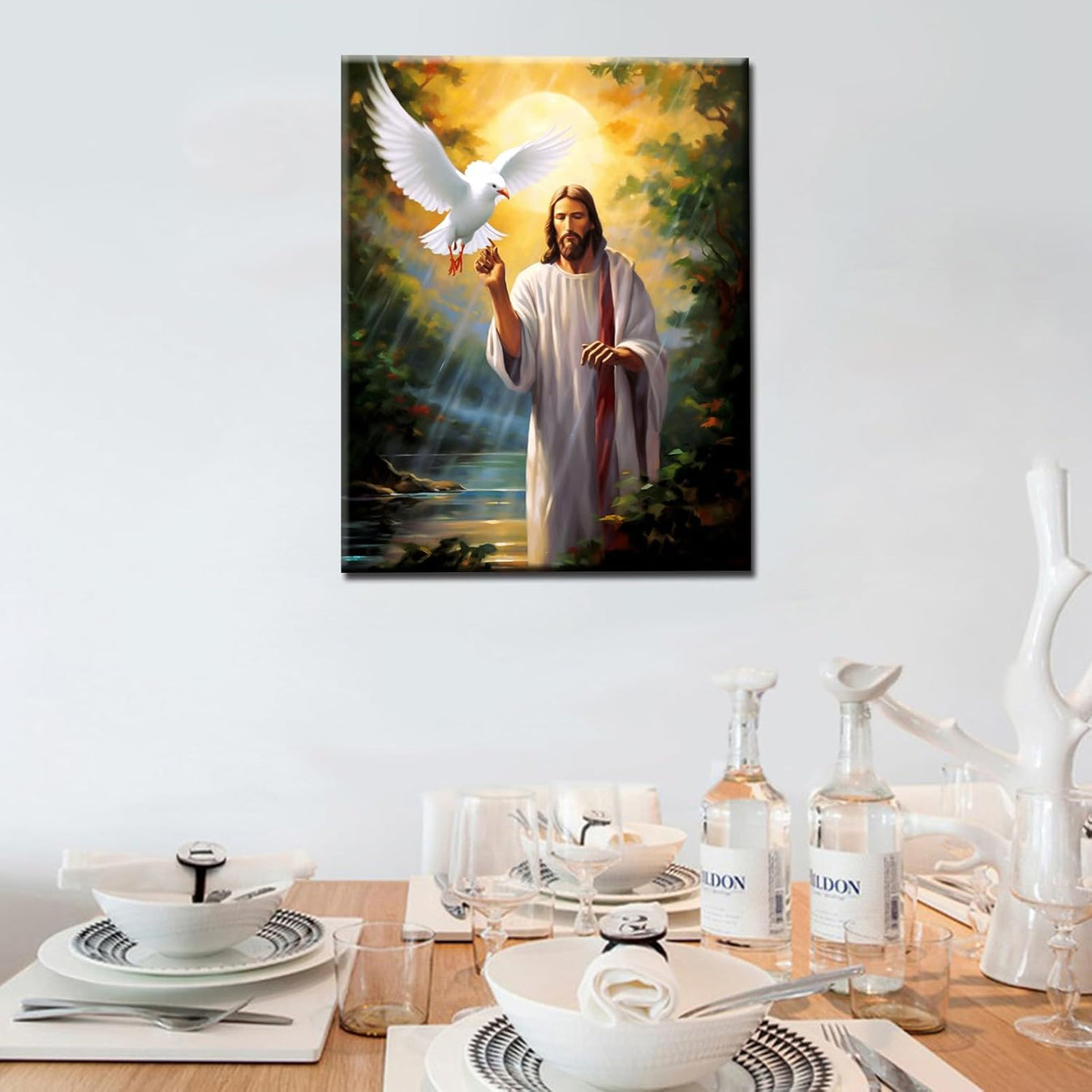 Jesus Christ and Peace Dove Paint by Numbers – Tucocoo