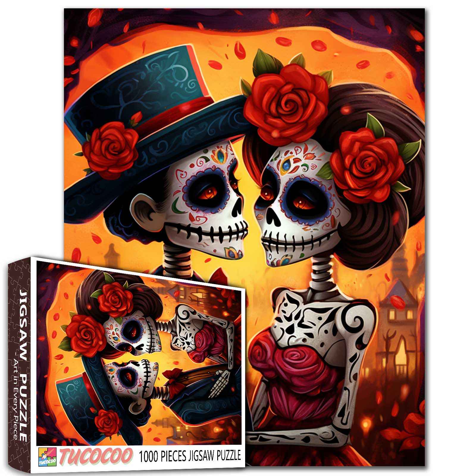 Romantic Skeleton Couple Jigsaw Puzzle – Tucocoo