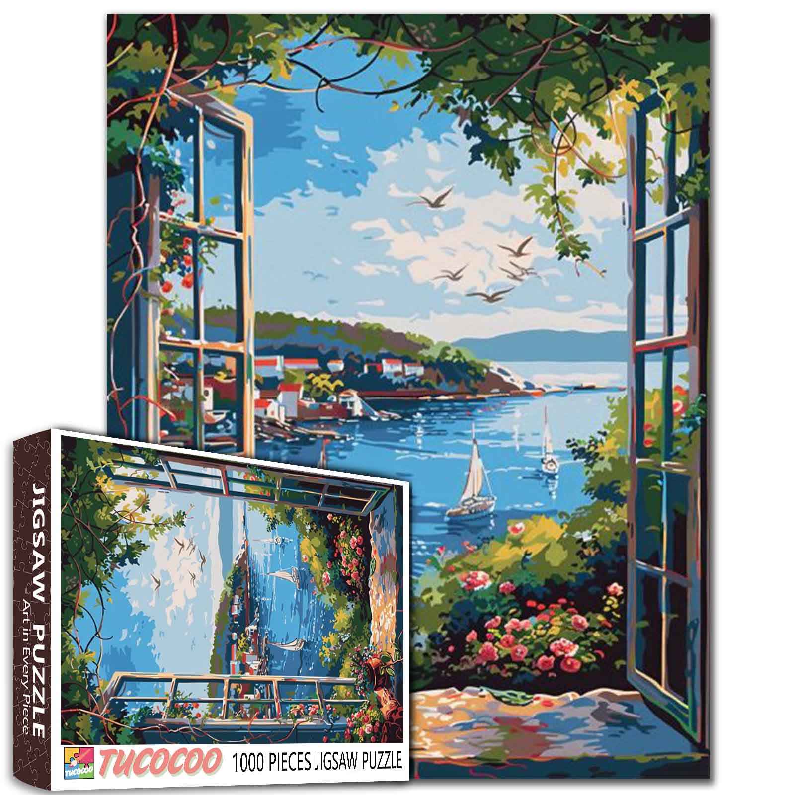 Seaside View from the Window Jigsaw Puzzle – Tucocoo
