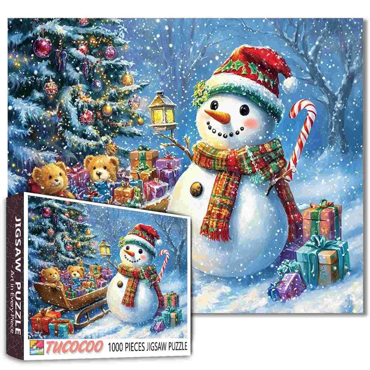 Snowman’s Gift Parade Jigsaw Puzzle – Tucocoo