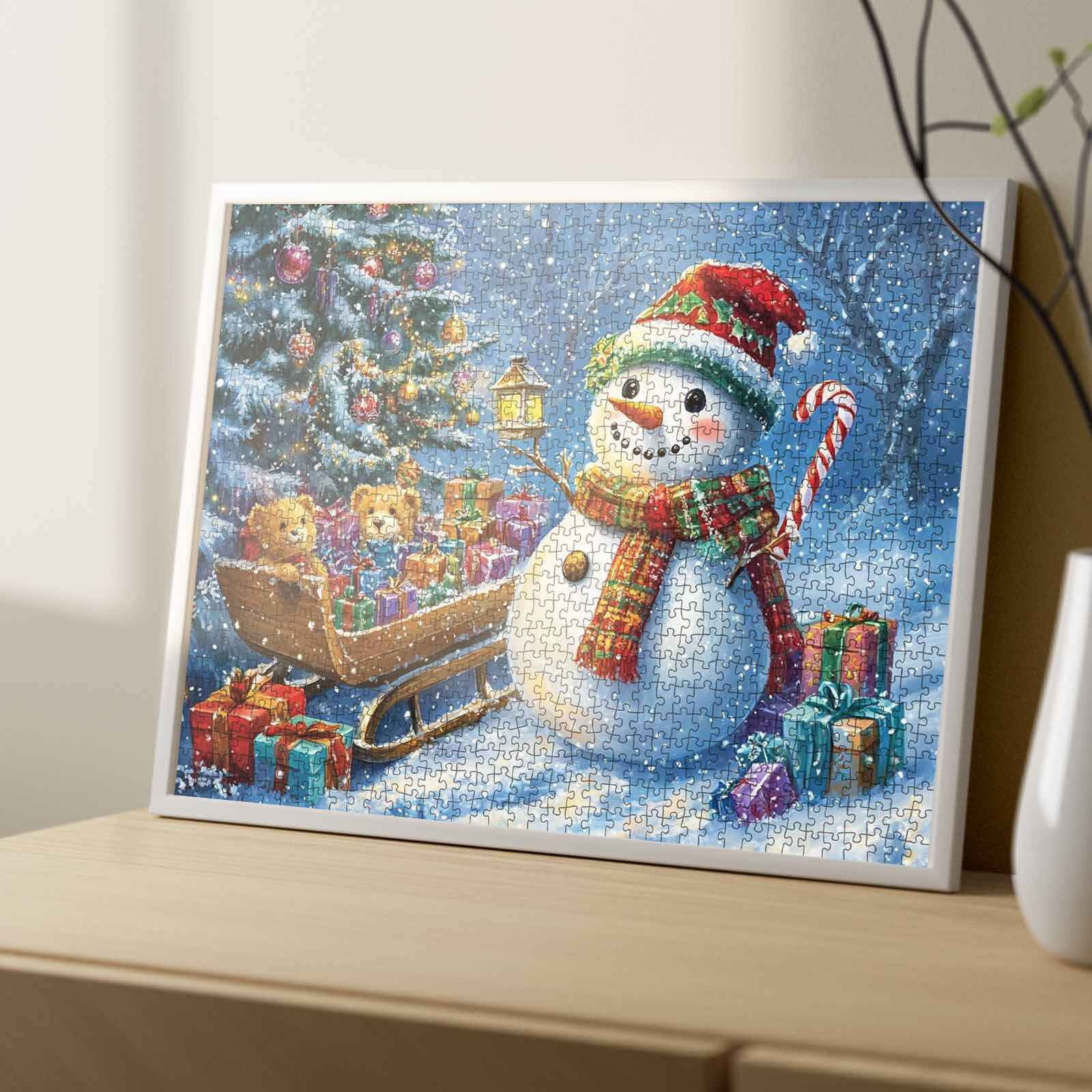 Snowman’s Gift Parade Jigsaw Puzzle – Tucocoo