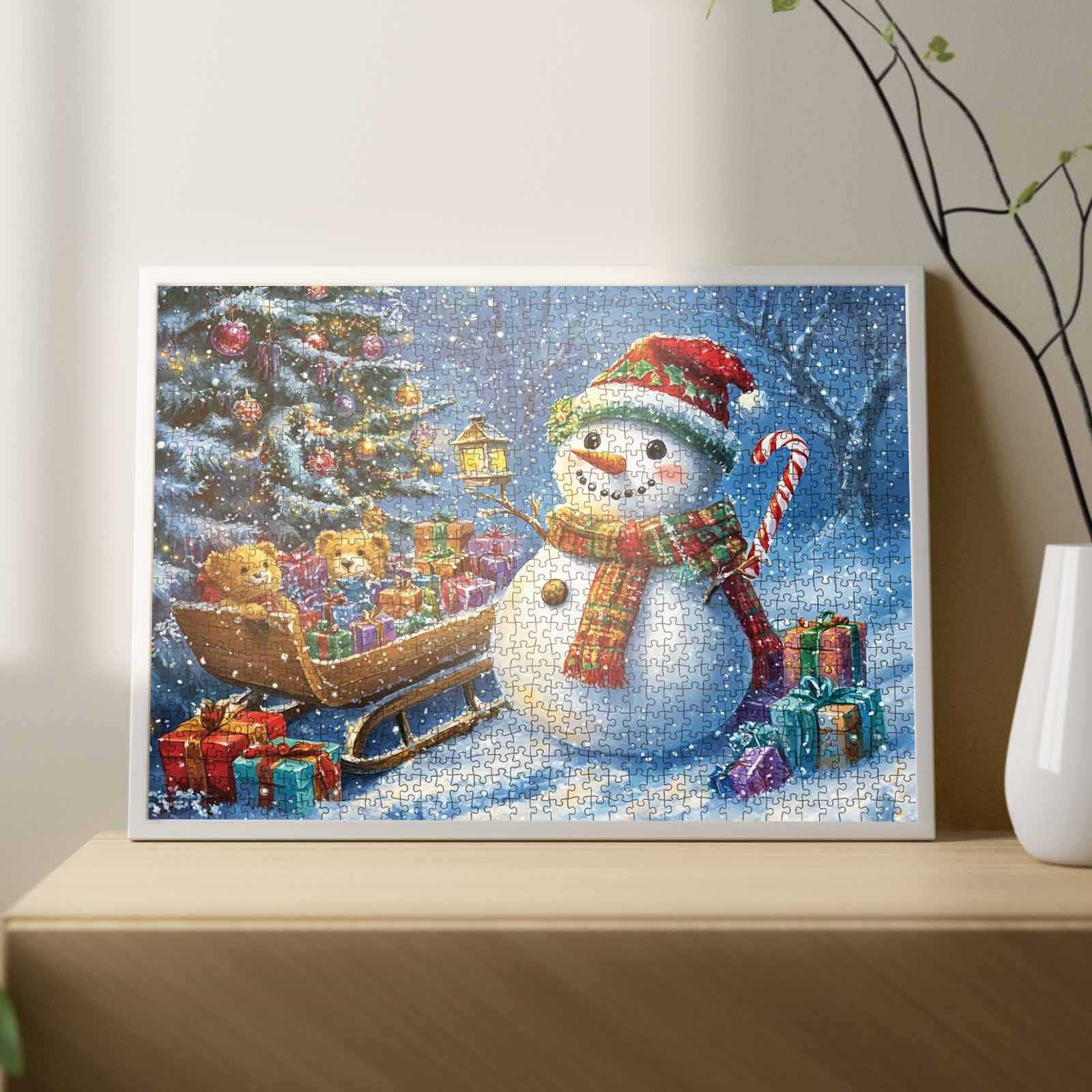 Snowman’s Gift Parade Jigsaw Puzzle – Tucocoo