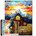 Stained Glass Mountain Barn Jigsaw Puzzle – Tucocoo