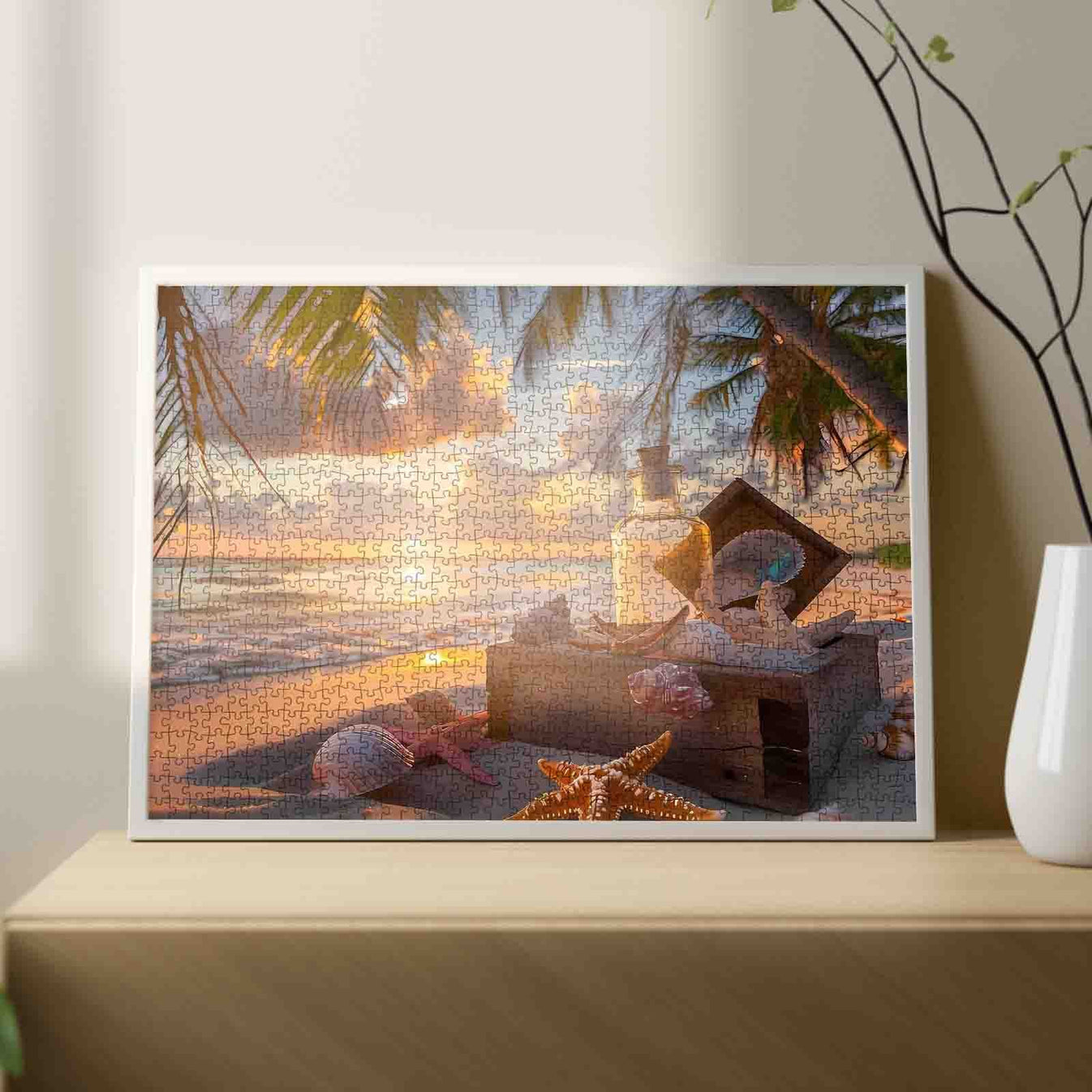 Tropical Beach Sunset Jigsaw Puzzle – Tucocoo