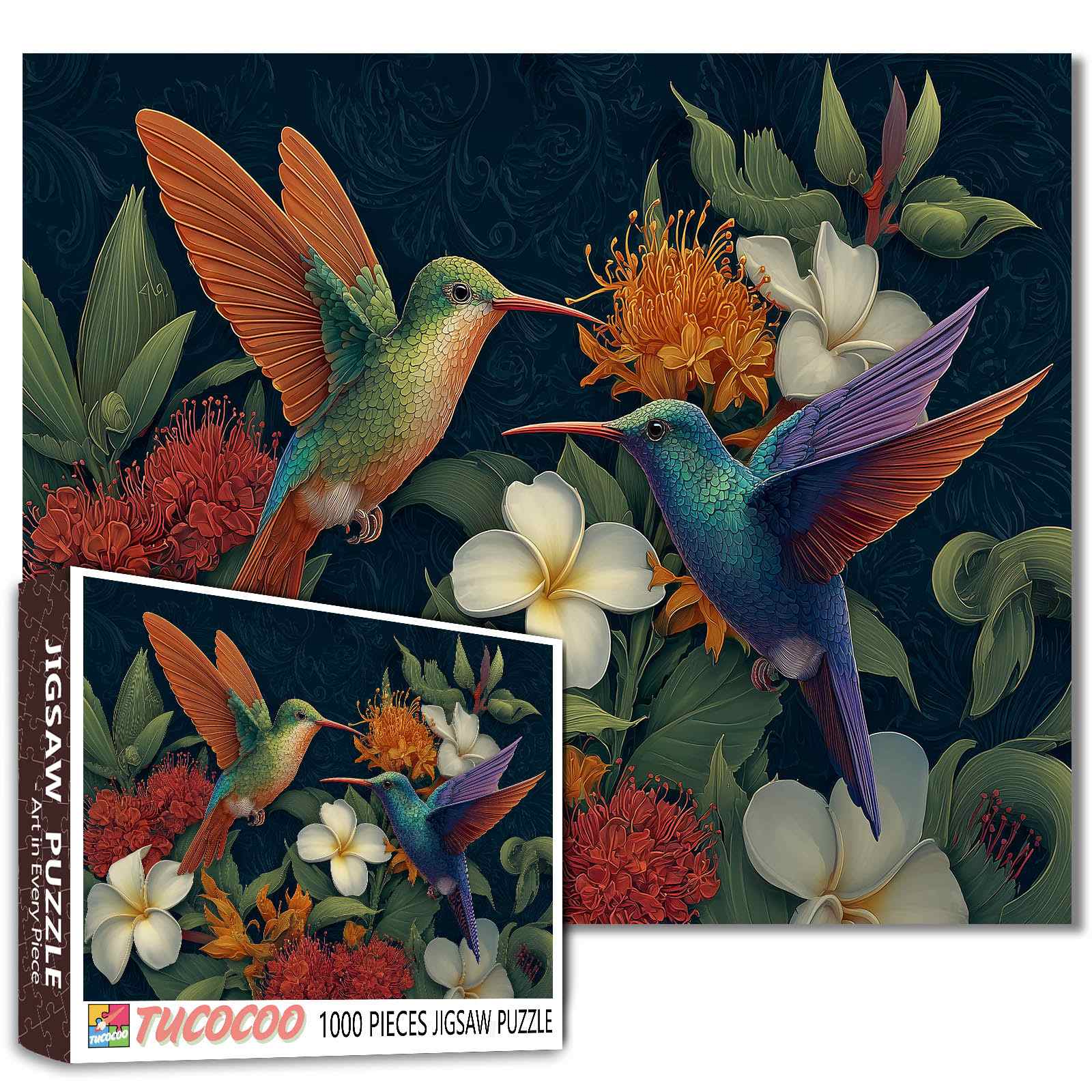 Tropical Hummingbirds Jigsaw Puzzle – Tucocoo